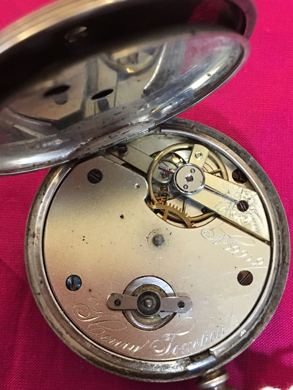 Henry Touchon Silver Pocket Watch – PortobelloAntiqueClocks